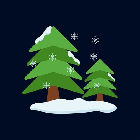 Snow Tree Illustration Vector 29099693 Vector Art At Vecteezy
