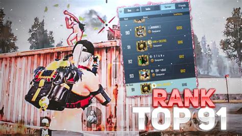 India 🇮🇳 Rank 😱 Top 91 Conqueror Player 🤯challenge Me For 1v1 😬 Tdm