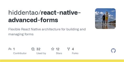 Github Hiddentao React Native Advanced Forms Flexible React Native