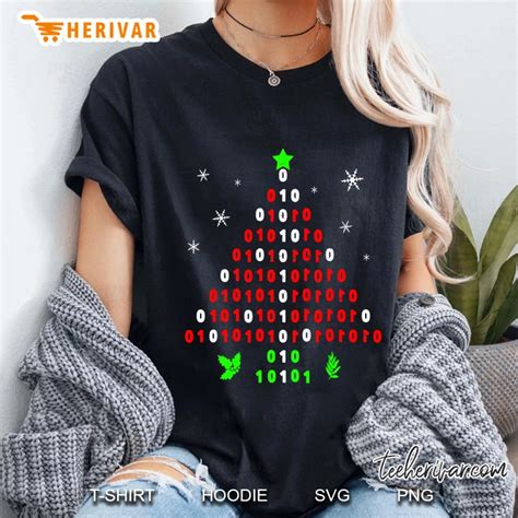 Christmas Programmer Coder 01 Tree Computer Science