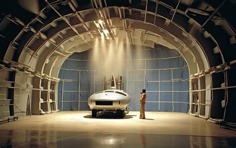 Wind Tunnel Testing In Aerospace Premium Ai Generated Image