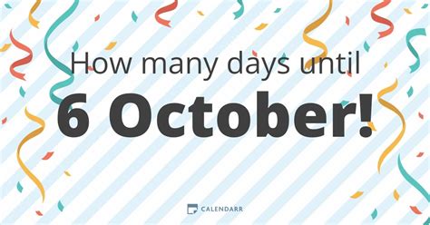 How Many Days Until 2026 October 11 Reeva Celestyn