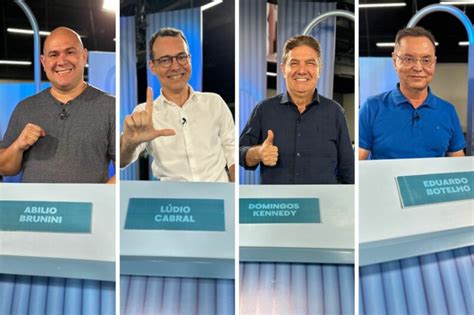 Debate TVCA veja avaliações dos candidatos à Prefeitura de Cuiabá