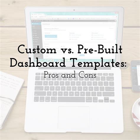 Custom Vs Pre Built Dashboard Templates Pros And Cons