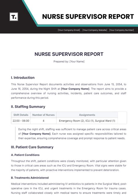 Free 24 Hours Nursing Patients Report Template To Edit Online