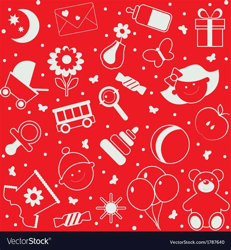 Seamless Pattern Baby Royalty Free Vector Image