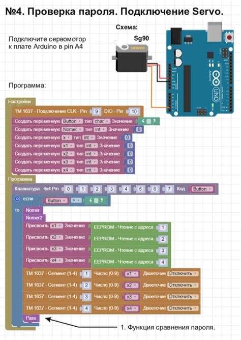 Кодовый замок на Arduino Ardublock 2 0 Пикабу