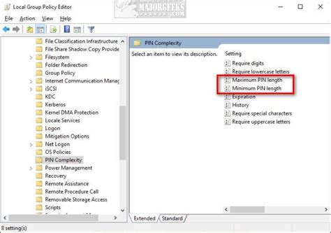 How To Change The Minimum And Maximum PIN Length In Windows 10