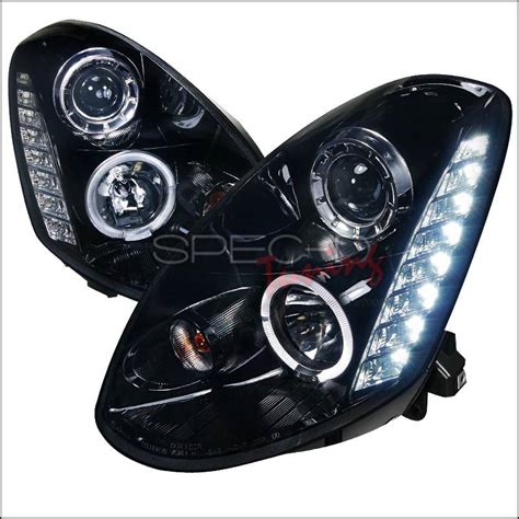 Infiniti G35 Spec D Projector Headlights With Gloss Black Housing