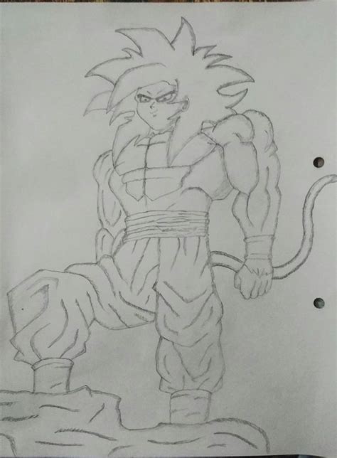 Ssj Goku Humanoid Sketch Art