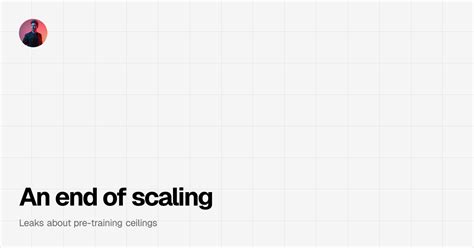 An End Of Scaling Stephen M Walker Ii