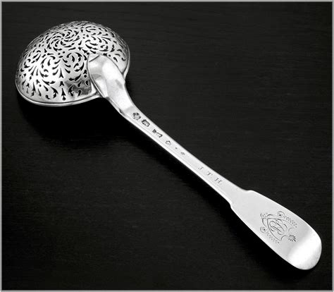 Proantic Donze Rare Louis Xv Era Sterling Silver Sugar Sifter Spoon