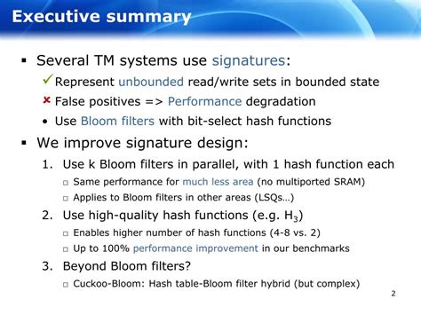 Ppt Implementing Signatures For Transactional Memory Powerpoint