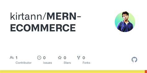 GitHub Kirtann MERN ECOMMERCE