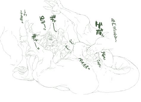 Rule 34 Anthro Blush Fisting Horns Japanese Text Lizard Girl Monochrome Nezumi Open Mouth