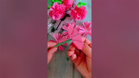 How To Make Beautiful Flower Flower Craft Ideas Flower Craft With