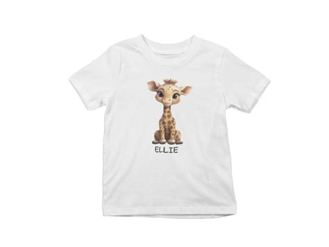 Personalised Giraffe T Shirt PS Made With Love For You