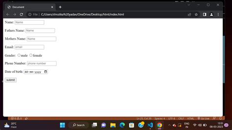 Created A Registration Form Using Html And Css Freelancer