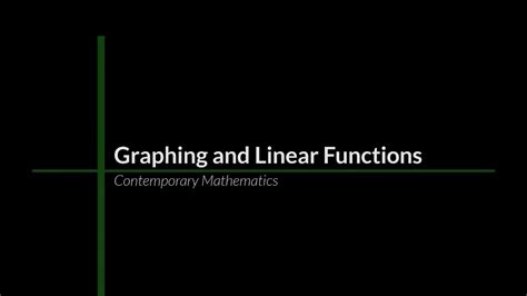 math 1029 7 2 graphing and linear functions youtube