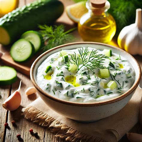 Homemade Tzatziki Sauce With Greek Yogurt And Dill Gimme Recipe