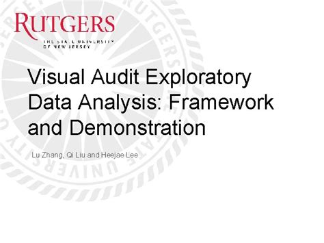 Visual Audit Exploratory Data Analysis Framework And Demonstration
