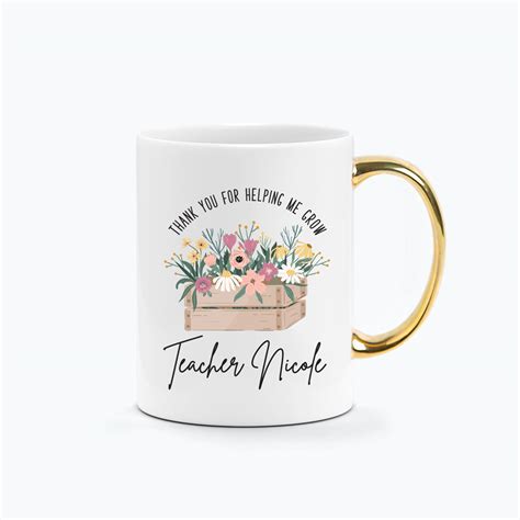 CUSTOM SUBTEXT CUSTOM NAME Printed Mug Bloom Box Design