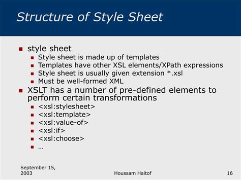 Ppt Understanding Xslt Transformation Basics Powerpoint Presentation