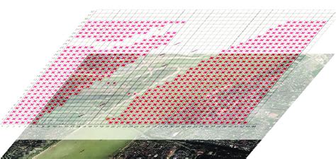 Grid Map Based On Satellite Map In Which The White Grids Mean The