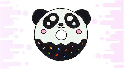 Como Desenhar Donut Cookie Kawaii Fofo Desenhos Kawaii Desenhos Para
