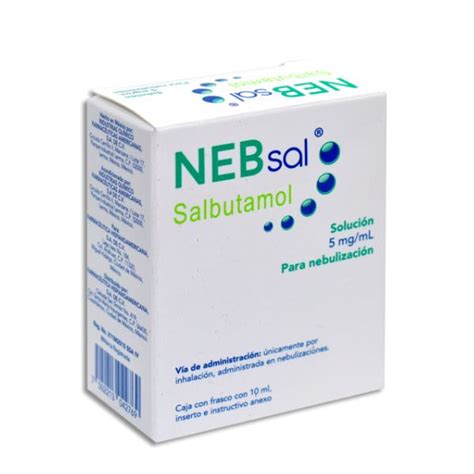 Neb Sal Salbutamol 5mgml Frasco Con 10 Ml Farmacia Sanorim