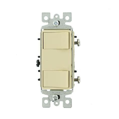 Leviton Decora 15a Switch Double Pole Double Throw Center Off