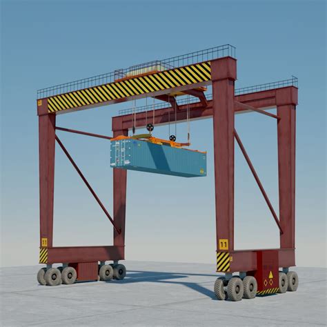 Container Crane 3d Model 159 Max Fbx Obj Free3d