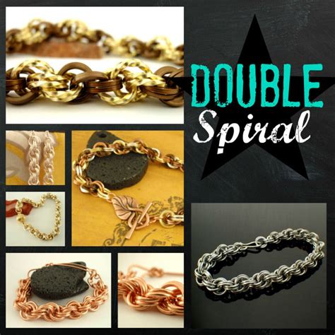Double Spiral Pdf Basic Tutorial For Chainmaille Earrings Bracelets