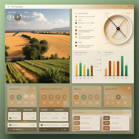Premium Photo Web Dashboard Agriculture Crop Yield Monitoring