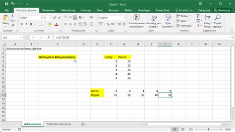 kurs excel podstawy adresowanie bezwzgledne 1 datatalk pl
