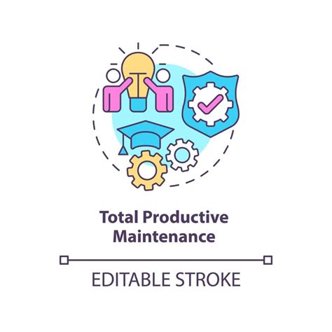 Total Productive Maintenance Concept Icon Lean Manufacturing Principle