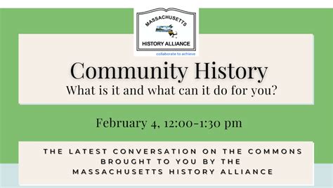 Conversations On The Commons Community History Mass History Commons