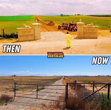 Delorean Lyon Estates Filming Location From Back To The Future Then