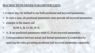 System Software Macro Expansion Nested Macro Calls PPTX