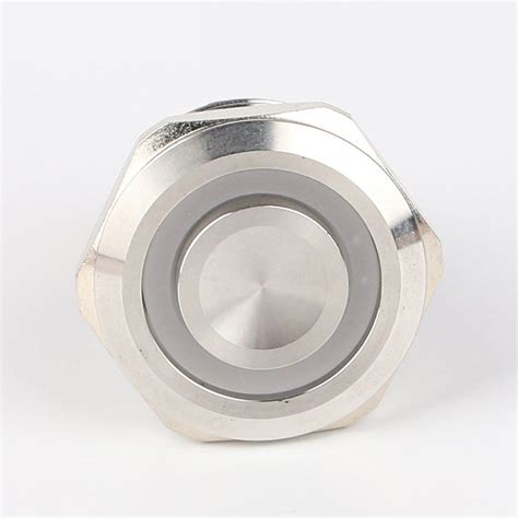 Mm Illuminated Metal Push Button Switches Round V Ring Type LED