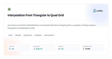 Python Matplotlib Triangular Grid Interpolation Labex