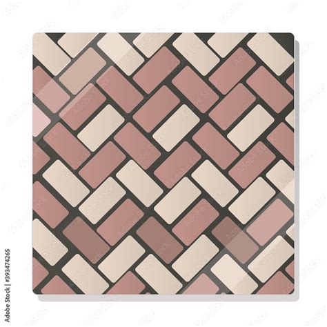Cladding Bricks Texture Tile Decoration Design Stock Vector Adobe Stock