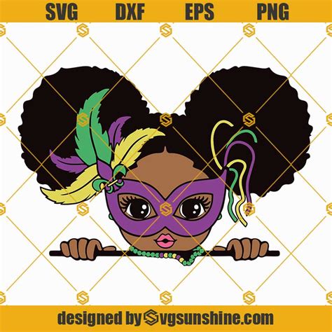 Black Girl Mardi Gras Svg Mardi Gras 2022 Svg Mardi Gras Mask Svg