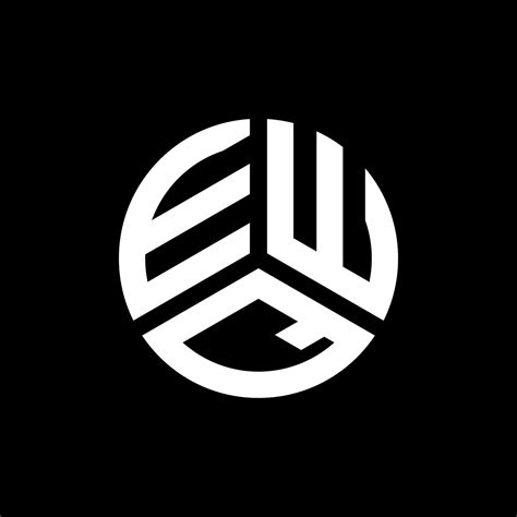 EWQ letter logo design on white background. EWQ creative initials ...