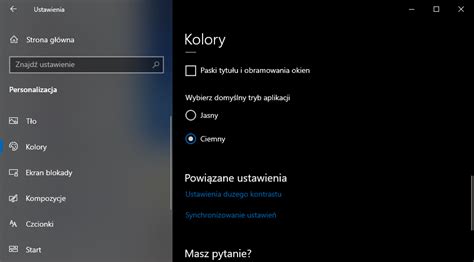 Jak włączyć tryb ciemny w Windows 10 October 2018 Update