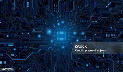 마더보드의 Cpu 칩 중앙 컴퓨터 프로세서 Cpu 개념 양자 컴퓨터 대용량 데이터 처리 데이터베이스 개념 미래형 마이크로칩 프로세서 디지털 칩 테크놀로지에 대한 스톡 벡터