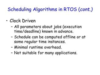 Real Time Operating Systems Real Time Operating Systems Rtos Ppt
