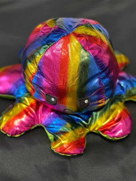 Giant Reversible Octopus Plushie Mood Toy Etsy