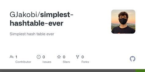 GitHub GJakobi Simplest Hashtable Ever Simplest Hash Table Ever