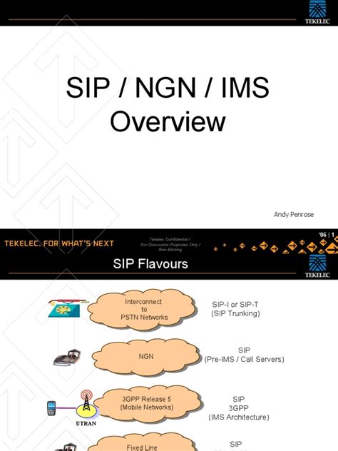 Sip Ngn Ims Andy Penrose Pdf Ip Multimedia Subsystem Session